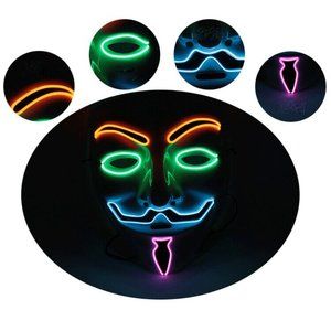 Cosplay | Accessories | Clubbing Rave Party Light Up Scary Led Mask ...